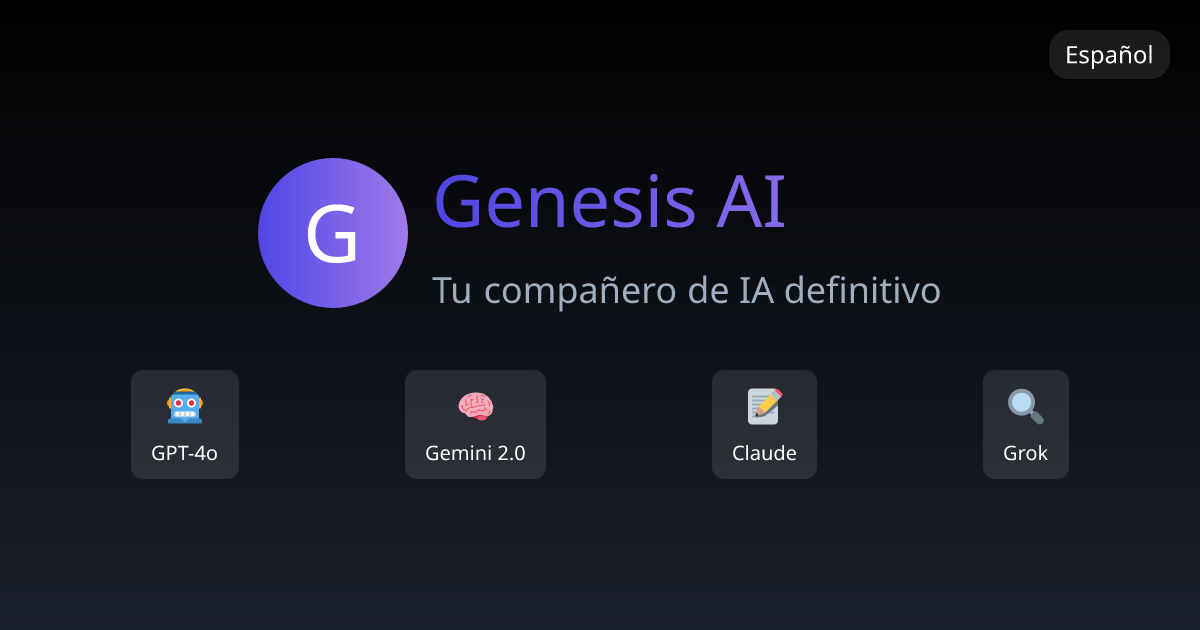 Génesis AI: tu mejor aliado en IA